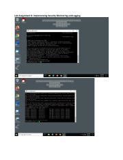 Implementing Security Monitoring And Logging Lab Assignment Course Hero