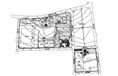 Area Contour Layout Autocad Drawing Plan Cadbull