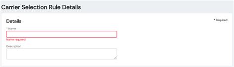 Carrier Selection Rules