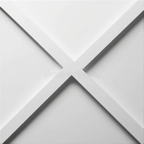 Minimalistic White Abstract Pattern With Diagonal Lines And Shapes Stock Illustration