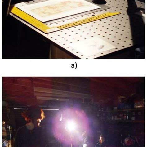 A Arrangement Of The Print And The Black Reflective Sphere B Download Scientific Diagram