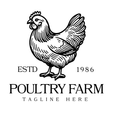 Premium Vector Chicken Poultry Farm Logo Design Vector