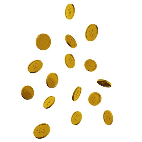 떨어지는 3d 현실적인 금 달러 동전 가을 동전 동전을 떨어뜨리다 금화 Png 일러스트 및 Psd 이미지 무료 다운로드 Pngtree