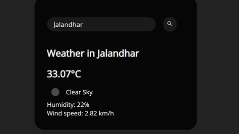 🌦️ Task 05 Completed Weather App Intern At Prodigy Infotech