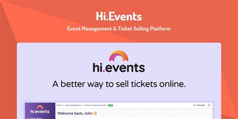 Hievents Event Management And Ticket Selling Platform Made With Laravel