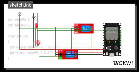 Relay Wokwi ESP STM Arduino Simulator