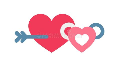 Heart With Arrow Through It Love Romance Icon Vector Design Generative Ai Stock Vector