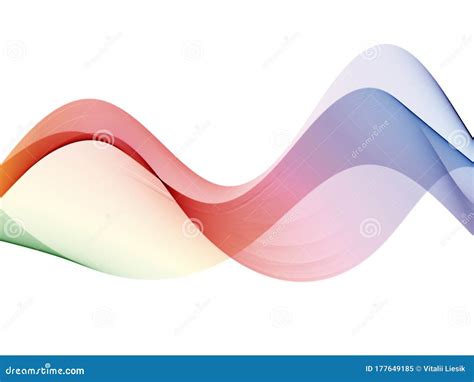 Abstract Motion Smooth Color Wave Curve Rainbow Lines Stock Vector Illustration Of Business