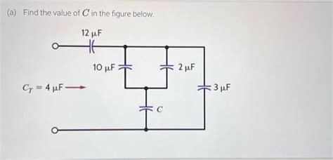 Solved A Find The Value Of C In The Figure Below Chegg Com