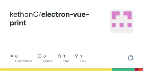 GitHub KethonC Electron Vue Print
