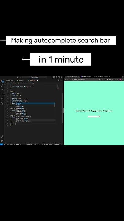Making Autocomplete Search Bar Speed Up To X10 Html Css Javascript Youtube