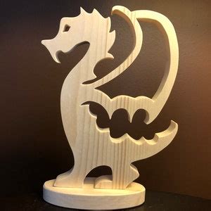 Wood Dragon Scroll Saw Pattern Etsy