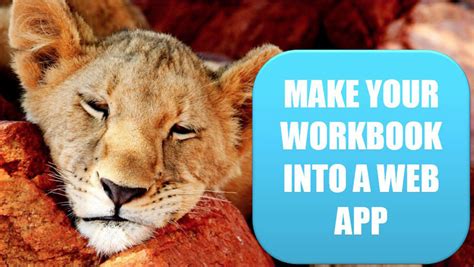 Excel Make Your Workbook Into A Web App Excel Tips MrExcel Publishing