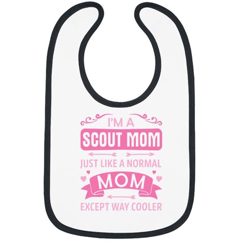 scout mom like a normal mom except way cooler scout mom bibs sold by