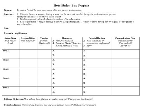 How To Set Up An Action Plan Template Pdf Template