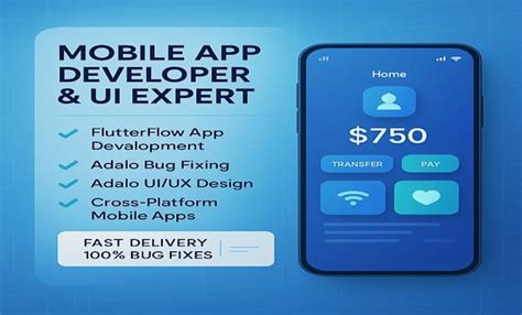 Mobile App Developer Mobile App Designer Flutterflow Adalo Bugs Adalo