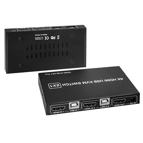 J409 4K HDMI USB KVM Switch 2X1 Computers Tech Parts Accessories Cables Adaptors On