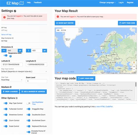 Google MapJavaScript APIの埋め込み CROR