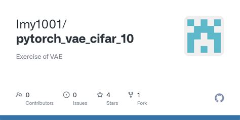 GitHub - lmy1001/pytorch_vae_cifar_10: Exercise of VAE