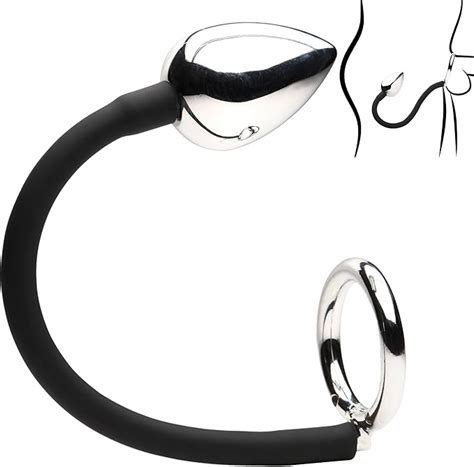 Master Series Tug Plug Cock Ring With Anal Plug For Men
