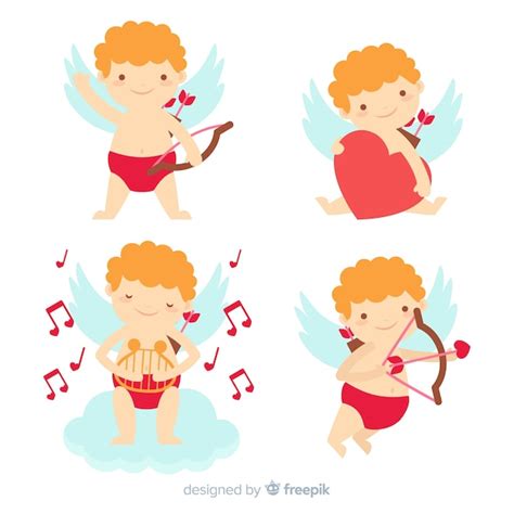 Free Vector Valentine S Day Angel Collection