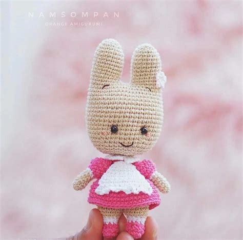 แพทเทิร์น กระต่าย ตุ๊กตาถักโครเชต์ ไหมพรม Digital Download Pdf Line Shopping