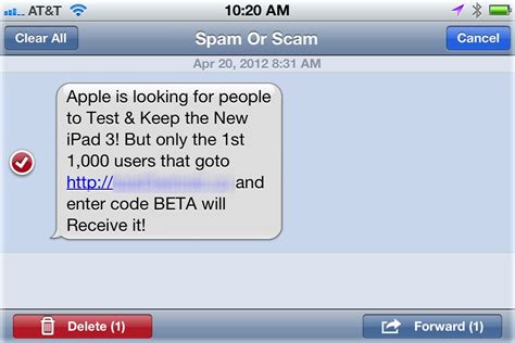 Report Text Message Spam To AT T TidBITS