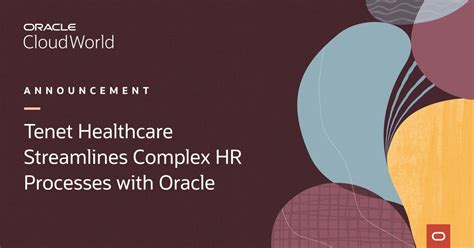 Boomibalagan R On Linkedin Tenet Healthcare Streamlines Hr And Payroll Processes With Oracle