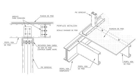 Metal Con Roof Constructive Structure Cad Drawing Details Dwg File Cadbull