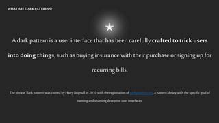 Dark Ux PPT