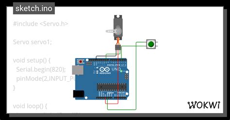 ควบคุมการหมุนของเซอร์โวมอเตอร์ด้วยปุ่มกดสองปุ่ม Wokwi Esp32 Stm32