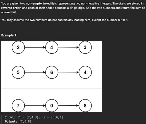 Leetcode Add Two Numbers Java