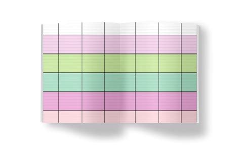 Mindmatrix Color Coded Charting Note Taking Method Notebook For