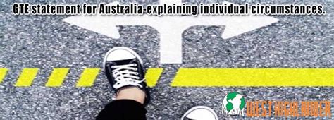 Gte Statement For Australia Explaining Individual Circumstances