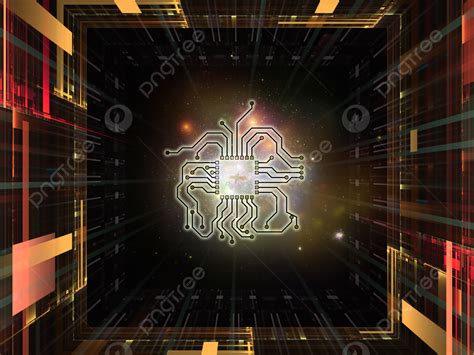 Visualization Of The Processor Concept Design Perspective Photo Background And Picture For Free
