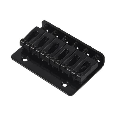 Black 6 String Fixed Hard Tail Guitar Bridge For Strat Guitar Lazada