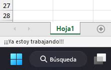Vba Mostrar Mensaje En La Barra De Estado Automate Excel