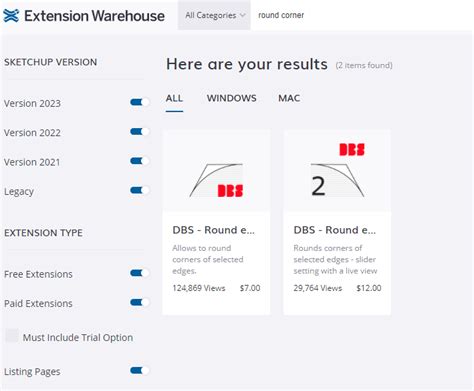 Round Corners For Free Extensions Sketchup Community