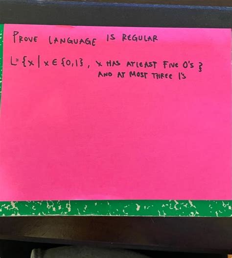 Solved Prove Language Is Regular L Xx€ 013 X Has At