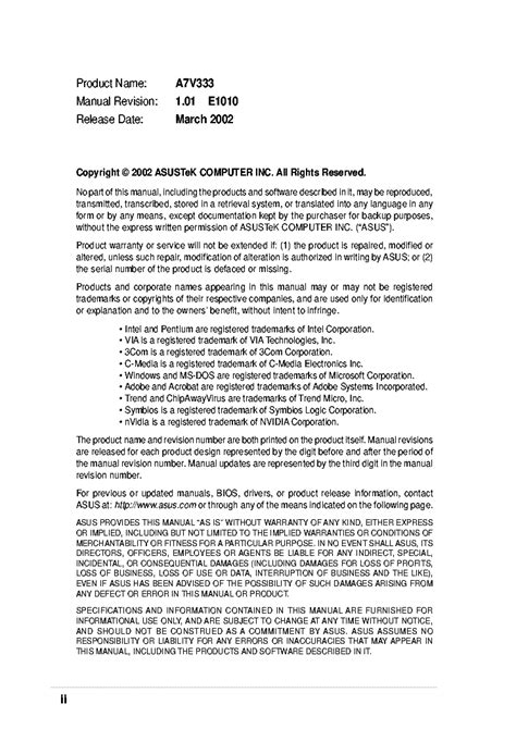 Asus A V User Manual Service Manual Download Schematics Eeprom Repair Info For Electronics