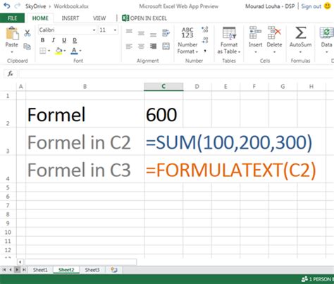 Übersicht und Test neuer Funktionen in der Office Web Apps Preview Excel Ticker