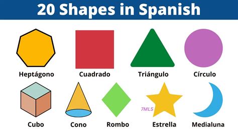 Spanish Vocabulary Geometric Shapes Youtube