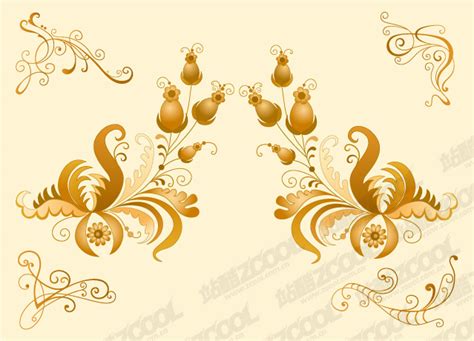 Classical Style Pattern Material 21650 Free Eps Download 4 Vector