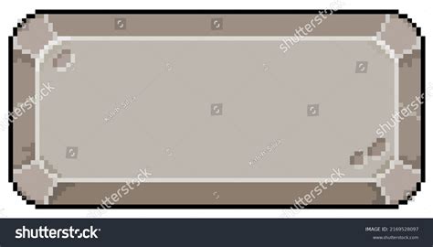 Pixel Art Stone Style Button Game Stock Vector Royalty Free 2169528097 Shutterstock