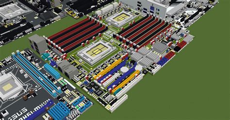 Just Recreated The Socket G34 Opteron Based Asus Kgpe D16 In Minecraft 1 12 2 Yesterday With