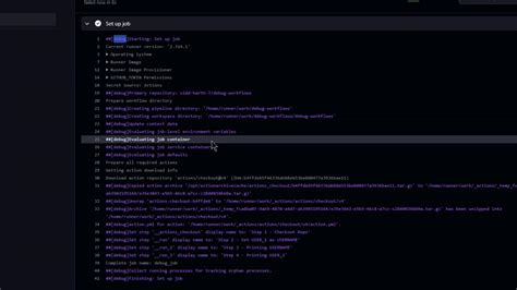 enable step debug logging in a workflow kodekloud notes