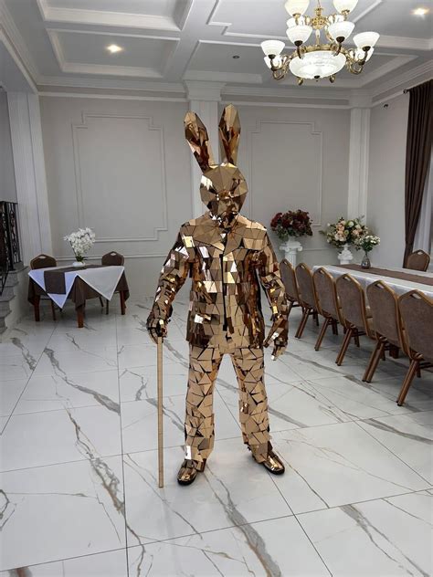 Mirror Costume Performance Suit Broken Glass Style Mirror Jacket