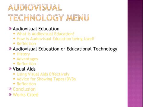 Audio Visual Education Powerpoint Pot