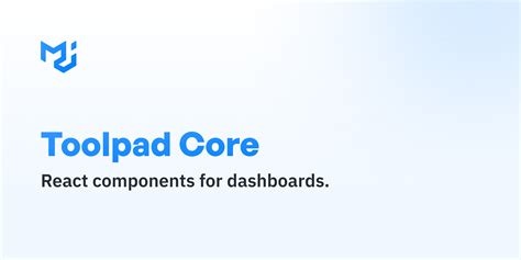 Toolpad Core React Components For Dashboards