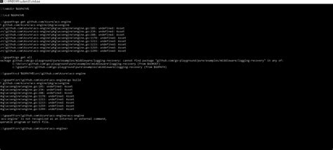 Error On Go Get And Acs Engine Build · Issue 1068 · Azureacs Engine · Github